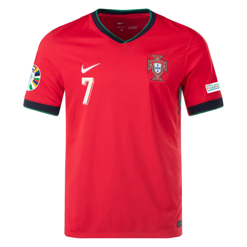 Portugal Ronaldo 7 Home Jersey 2024 (Euro Patch) - KICKOFFSHOPPER