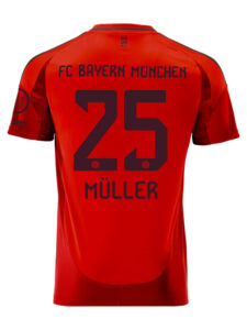 Bayern Munich Müller 25 Home Jersey 24-25 - KICKOFFSHOPPER