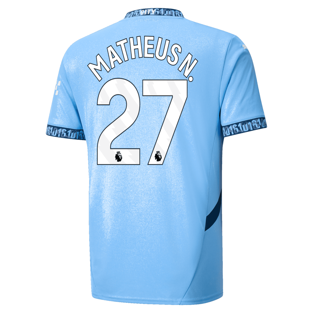 Manchester City Matheus Nunes 27 Home Jersey 24-25 - KICKOFFSHOPPER