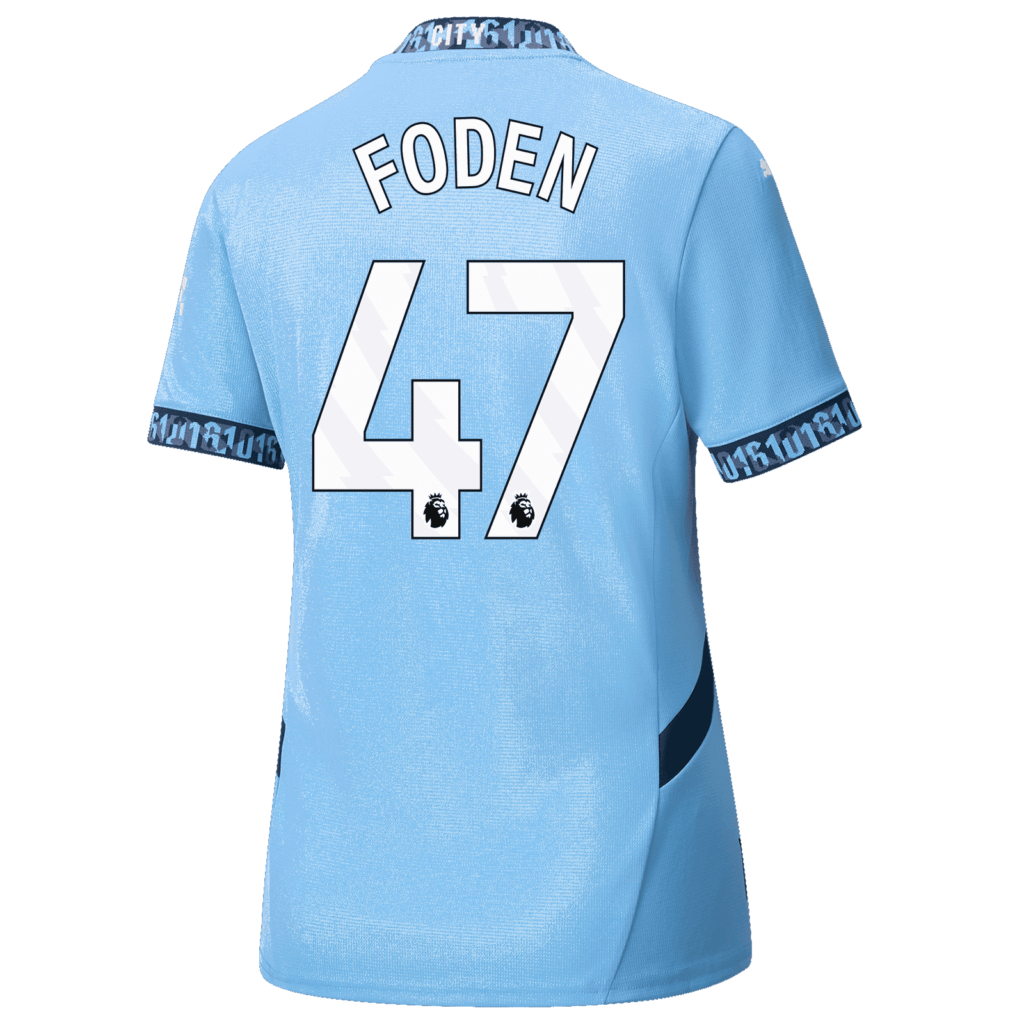 Manchester City Phil Foden 47 Home Women's Jersey 24-25 - KICKOFFSHOPPER