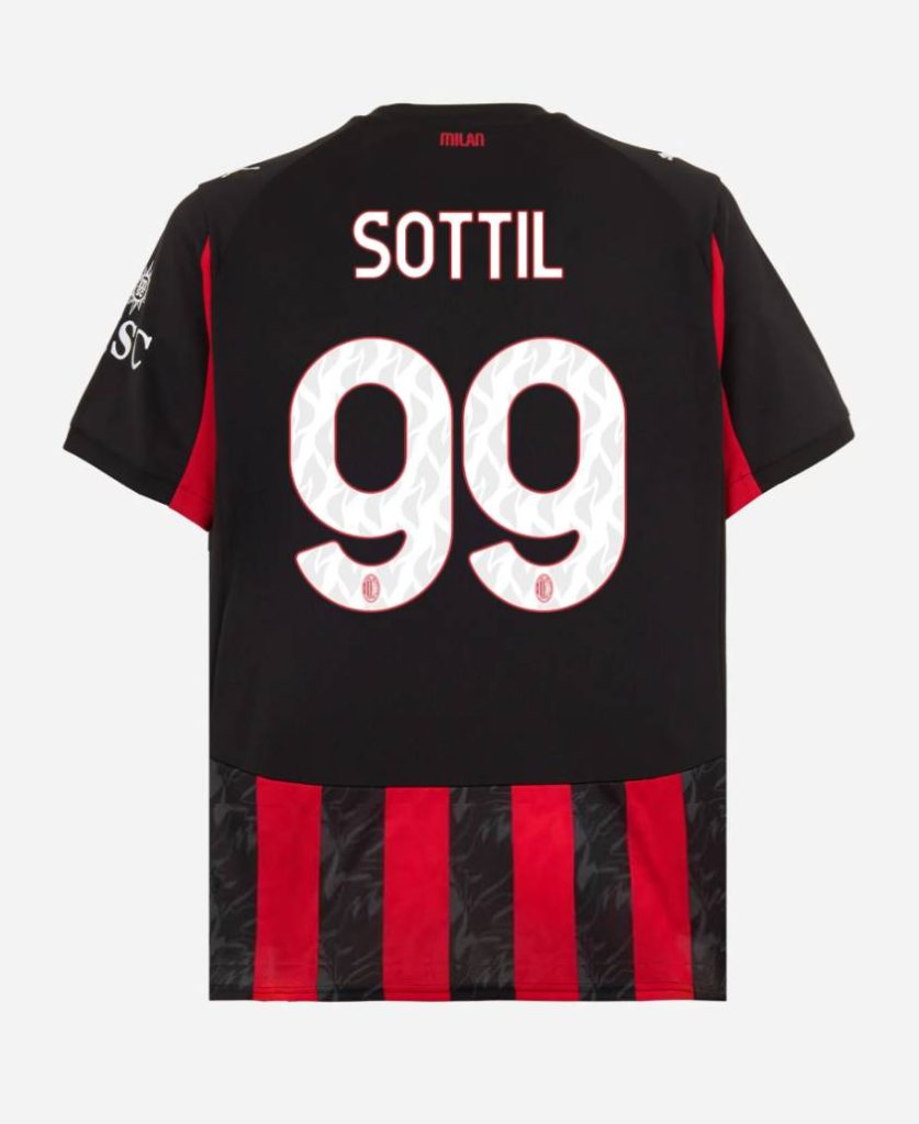 AC Milan Home SOTTIL 99 Jersey 25-26 - KICKOFFSHOPPER