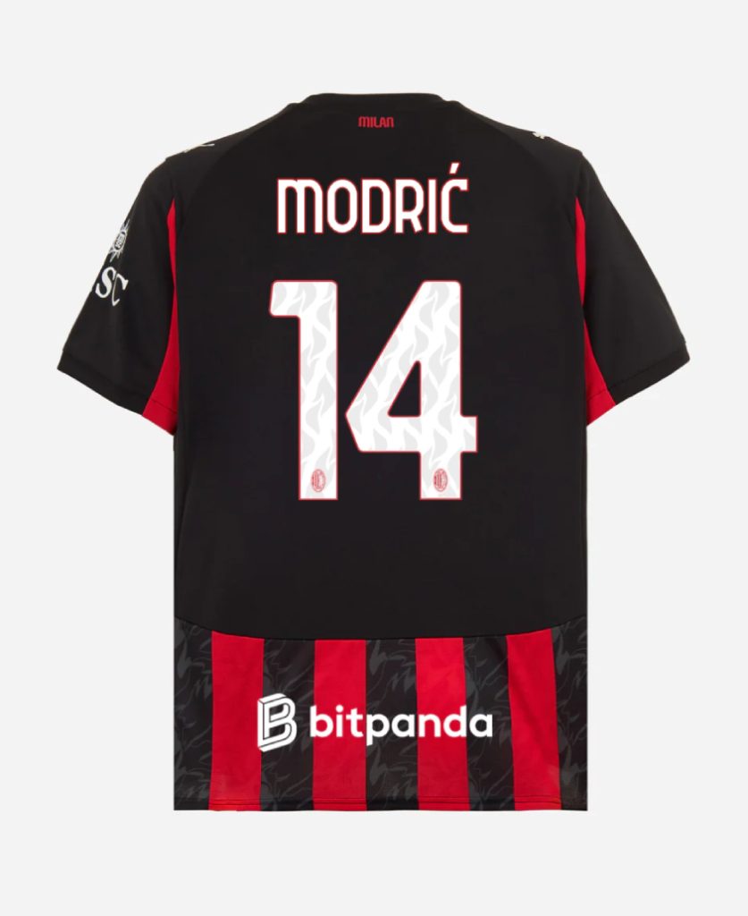 AC Milan Home MODRIĆ 14 Jersey 25-26 - KICKOFFSHOPPER